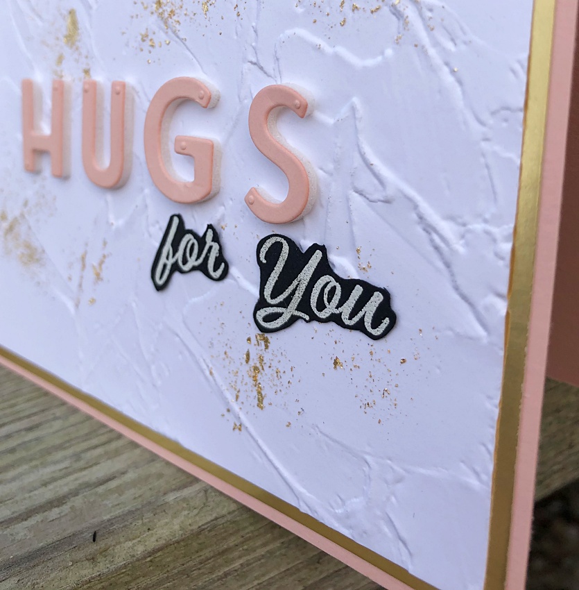 Sending love and hugs in a card from the Stamptastic Friends - Inky Nook