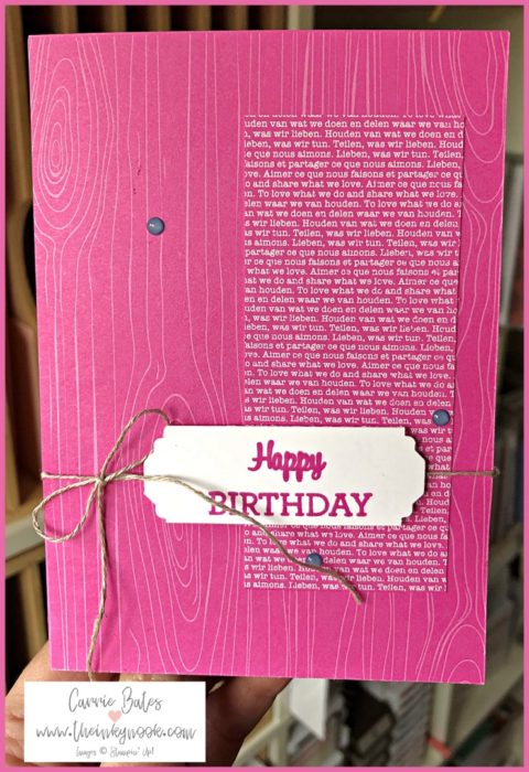 Simple birthday card designs using designer series paper - Inky Nook