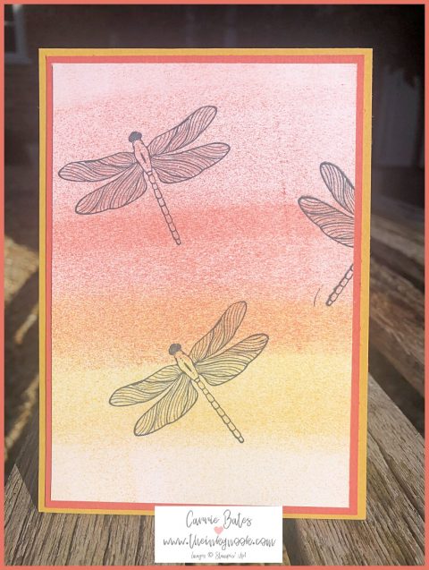 Sponge brayering for cardmaking inspiration - Inky Nook