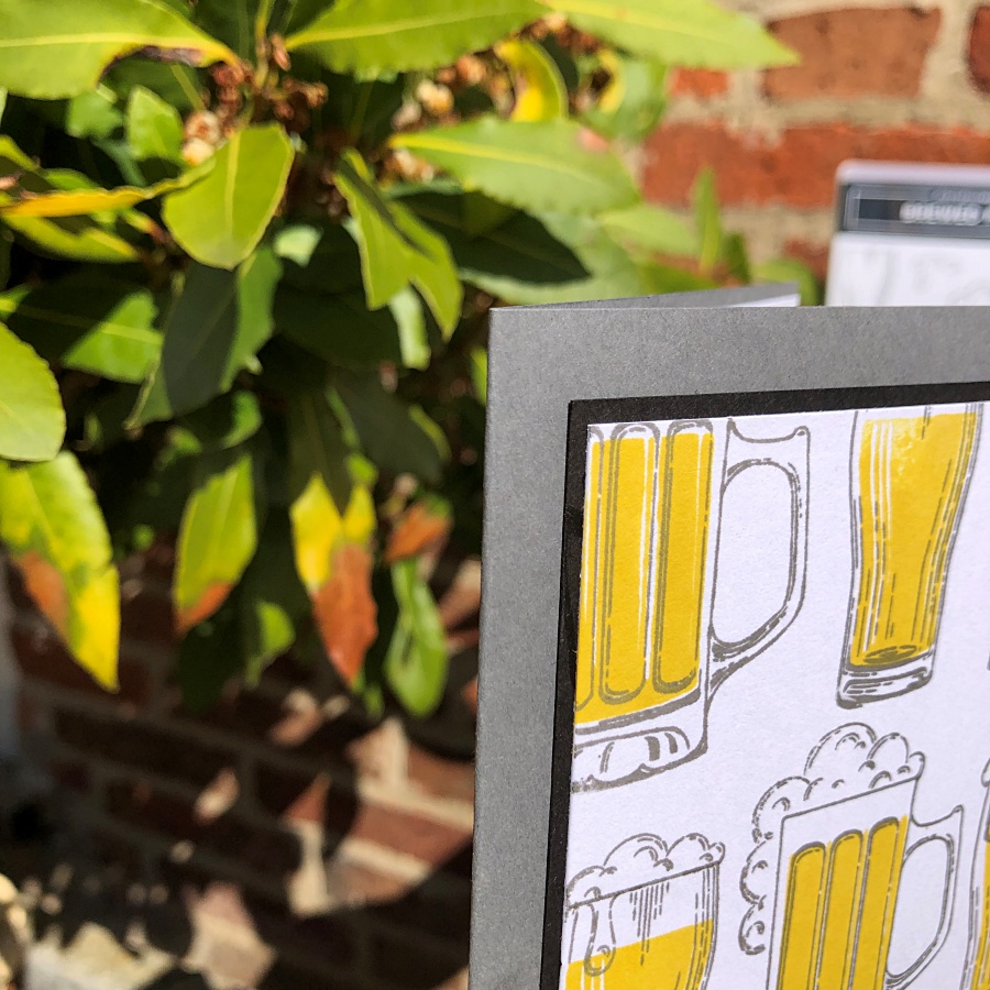 Make this beer themed male birthday card in simple steps