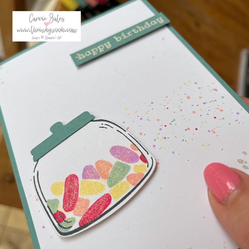 Jelly beans birthday card - so easy to make yourself - Inky Nook